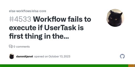 Workflow Fails To Execute If Usertask Is First Thing In The Workflow