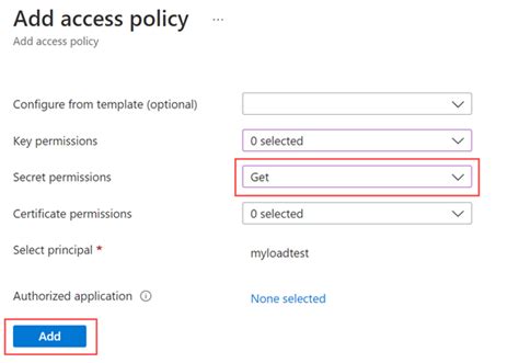 azure key vault access policy permissions