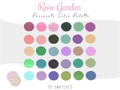 Botanical Procreate Color Palette Bundle Color Palette For Procreate Procreate Swatches Ipad Art