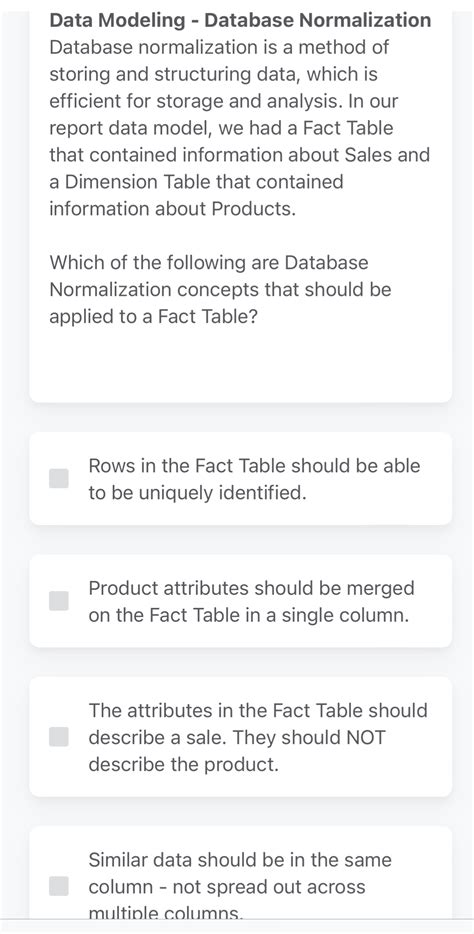 Solved Data Modeling ﻿database Normalizationdatabase