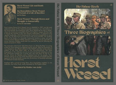 Die Fahne Hoch: Three Biographies of Horst Wessel – Antelope Hill ...