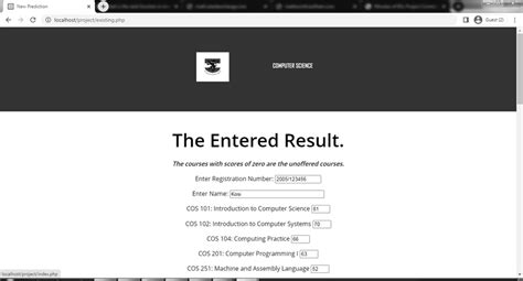 3 Intermediate Output For An Existing Prediction With Sample Data 408