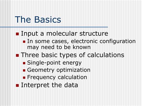 Ppt Computational Chemistry Powerpoint Presentation Free Download
