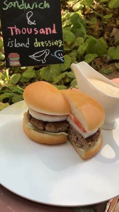 🍔햄버거와 꿀조합 사우전아일랜드 드레싱🥰 🧑🏻‍🍳2학년 양식 햄버거샌드위치 햄버거사우전드아일랜드 드레싱양식조리기능사경일관광경영고 Youtube