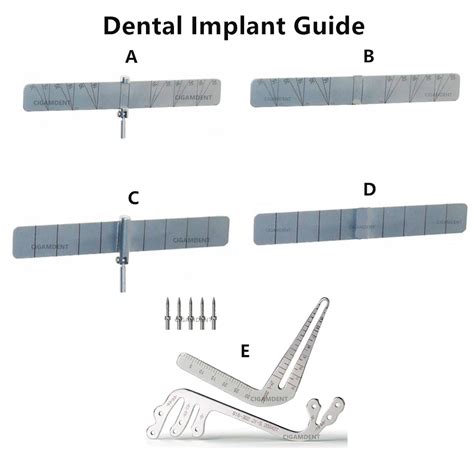 치과 장비 임플란트 위치 드릴 가이드 세트 구강 심기 로케이터 위치 가이드 각도 눈금자 임플란트 도구치과 기본 악기 Aliexpress
