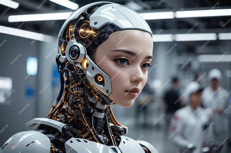 Premium Ai Image Ai Robotics Innovation Center Futuristic Science Lab