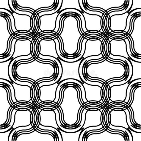Design Seamless Monochrome Grid Pattern Stock Vector Illustration Of Abstraction Design
