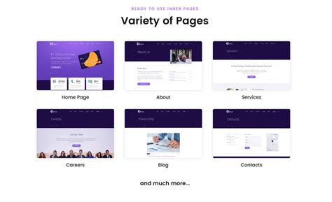 banque financial multipage html5 website template