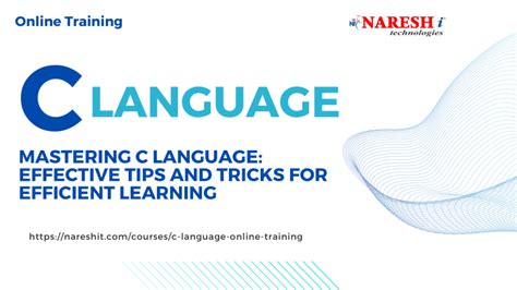 Mastering C Language Online Training Tips And Tricks