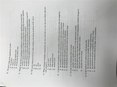 Solved For An F Value To Be Significant It Must A Chegg Com