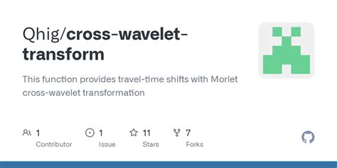 Github Qhigcross Wavelet Transform This Function Provides Travel