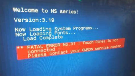 HMI NS Omron Fatal Error No Electrical Industrial Automation PLC Programming Scada Pid