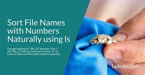 How To Sort Files By Number In Natural Order Using Ls La De Du