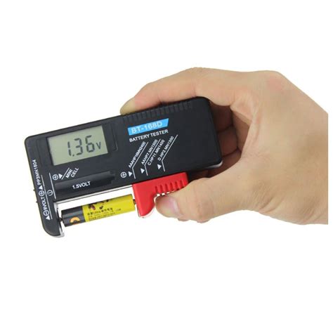 Aa Aaa C D 9v 1 5v Digital Battery Meter Universal Button Cell Battery Volt Tester Checker