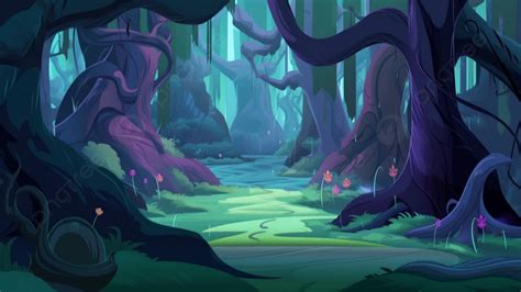 Forest Grass Trees Background Forest Tree Grass Background Image And