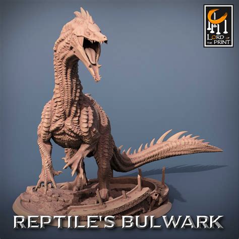 Tazo工坊 LOTP 重裝蜥蜴pose6坐騎 裸模 Lizardmen mount naked 3D列印模型RBR 蝦皮購物