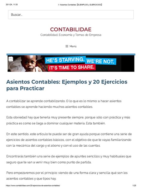 Asientos Contables【ejemplos Y Ejercicios】 Pdf Contabilidad Bancos