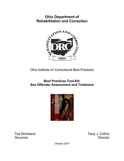Best Practices Tool Kit Sex Offender Assessment And Treatment