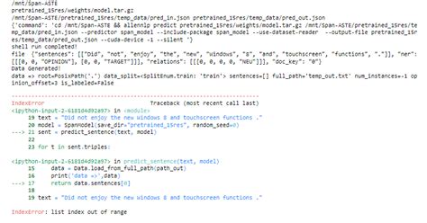 Ntences Output Is Empty · Issue 45 · Chiayewken Span Aste · Github