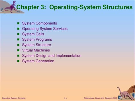 Ppt Chapter 3 Operating System Structures Powerpoint Presentation