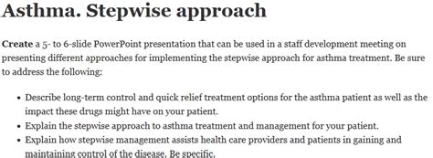 asthma stepwise approach