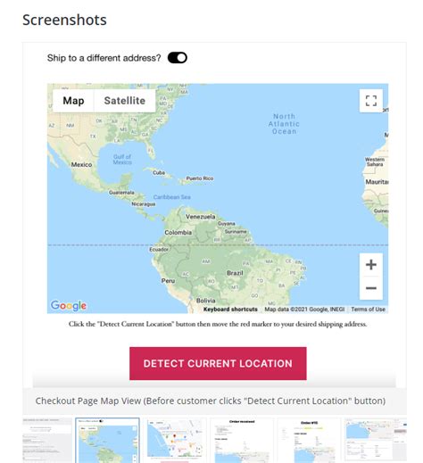Detect Current Location Cost By Region Draw In Map WooCommerce