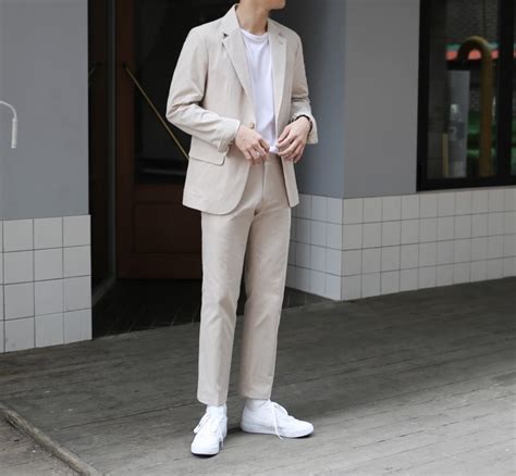남자 수트 셋업 정장 코디 남성 셋업 코디 베이지색 수트 사는 곳 남성 쇼핑몰 추천 지드샵 남자깔끔한 패션