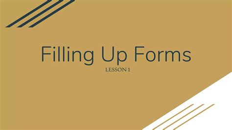 Ls1 Filling Up Forms Pptx