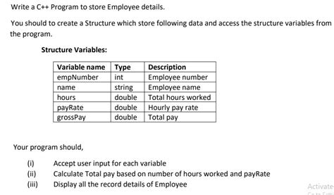 Solved Write A C Program To Store Employee Det SolutionInn