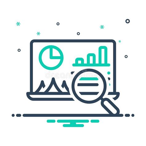 mix icon for analysis graph and finance stock vector illustration of finance icon 303240247