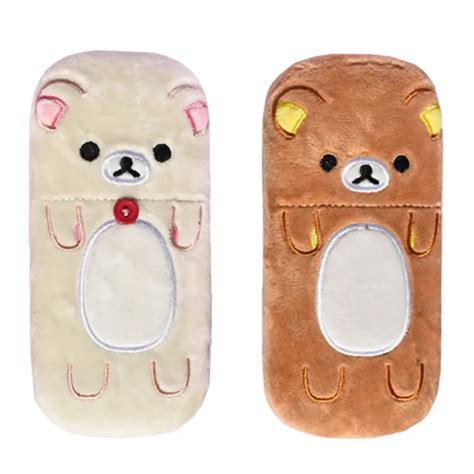 알리익스프레스 귀여운 Rilakkuma 봉제 안경 상자 카와이 안경 케이스 만화 애니메이션 안경 케이스 정리함 스펙타클 케이스 위시버킷