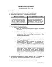 Exploring Gender And Sexuality In Sociology Societal Constructs Course Hero