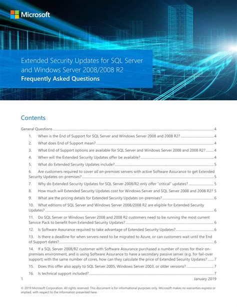 PDF Extended Security Updates For SQL Server And Windows If A