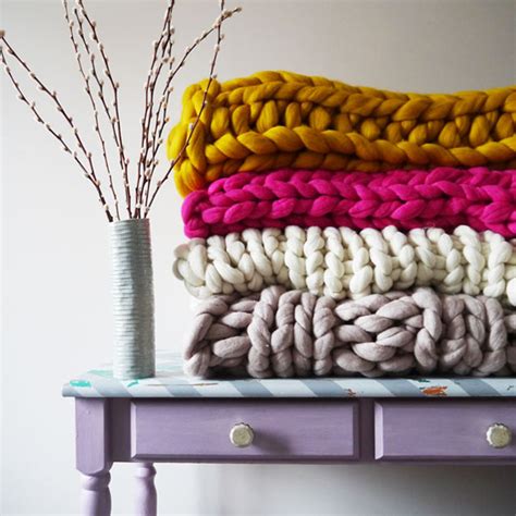 16 Chunky Knit Blanket Patterns