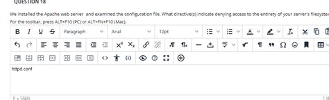solved ne installed the apache web server and examined the