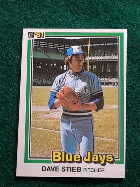 1981 Donruss 582 Dave Stieb For Sale Online Ebay
