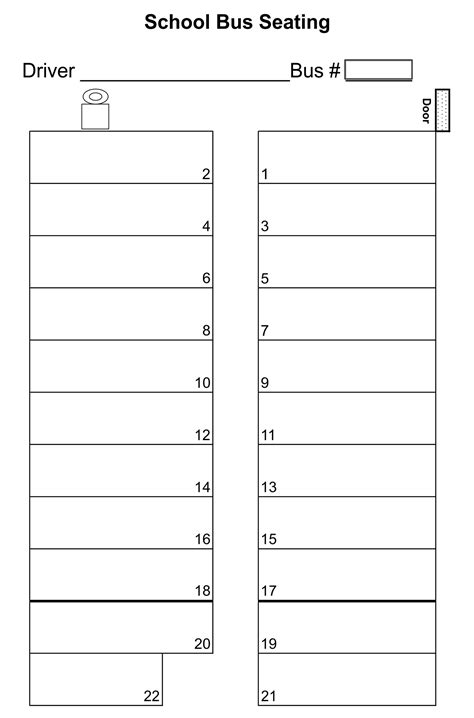10 Best School Bus Seating Chart Printable Artofit