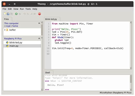Raspberry Pi Pico Micropython Programmierung
