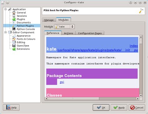python plugin user guide kate