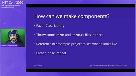 Net Conf 2020 From Web Forms To Blazor Introducing The Blazor Web Forms Components Youtube