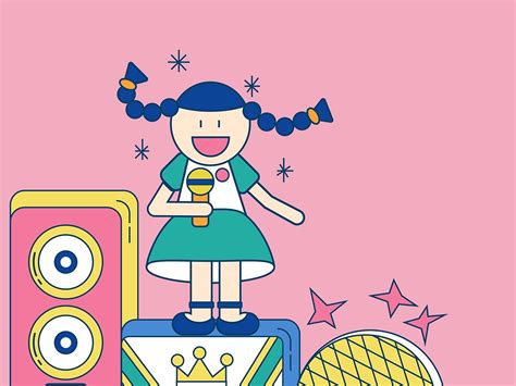 表演 儿童插画 图形设计小小云 站酷ZCOOL