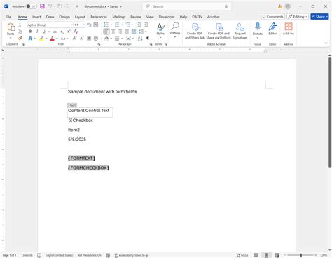 How To Import And Read Form Fields From Docx Documents In Net On Linux