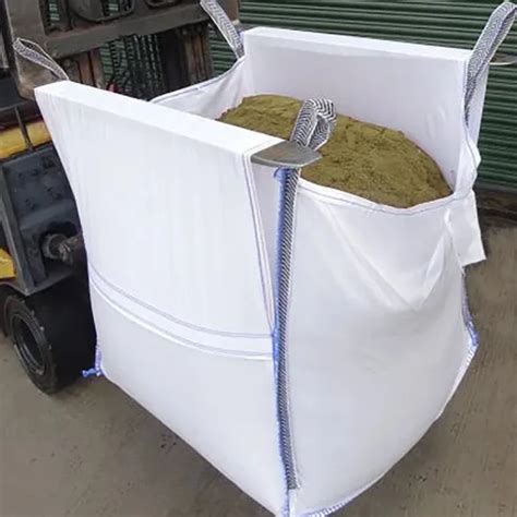 FIBC Bulk Bag With 4 Side Seam Loops Additional Side Loops Tunnel Lifting Loops For Gravels