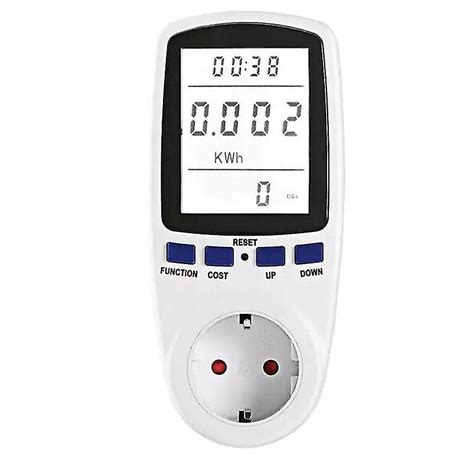 Power Monitor Power Meter Plug Electricity Usage Monitor With Digital Lcd Display Energy