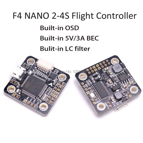 F4 Stm32f405 2 4s Flight Controller Built In Osd 5v Bec Lc Filter