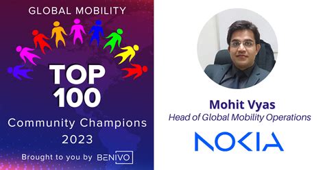 Mohit Vyas Global Mobility Top 100 Community The View From The Top