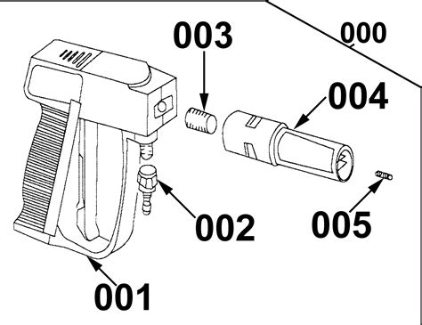 Kaivac 1750 Spray Gun Assembly