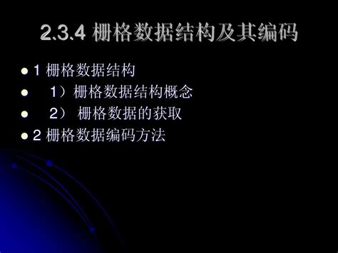 第二章 3 栅格编码1 Word文档在线阅读与下载 无忧文档