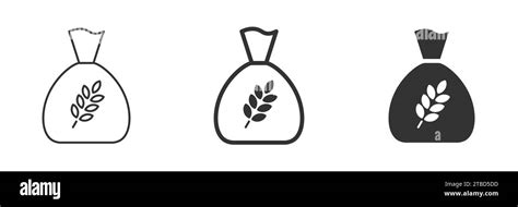 Bag Of Wheat Line And Glyph Icon Bag Of Grain Vector Illustration Stock Vector Image And Art Alamy