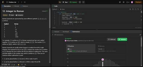 Day 53 Of Leetcode Challenge Integer To Roman Kishan Kumar Vadhia